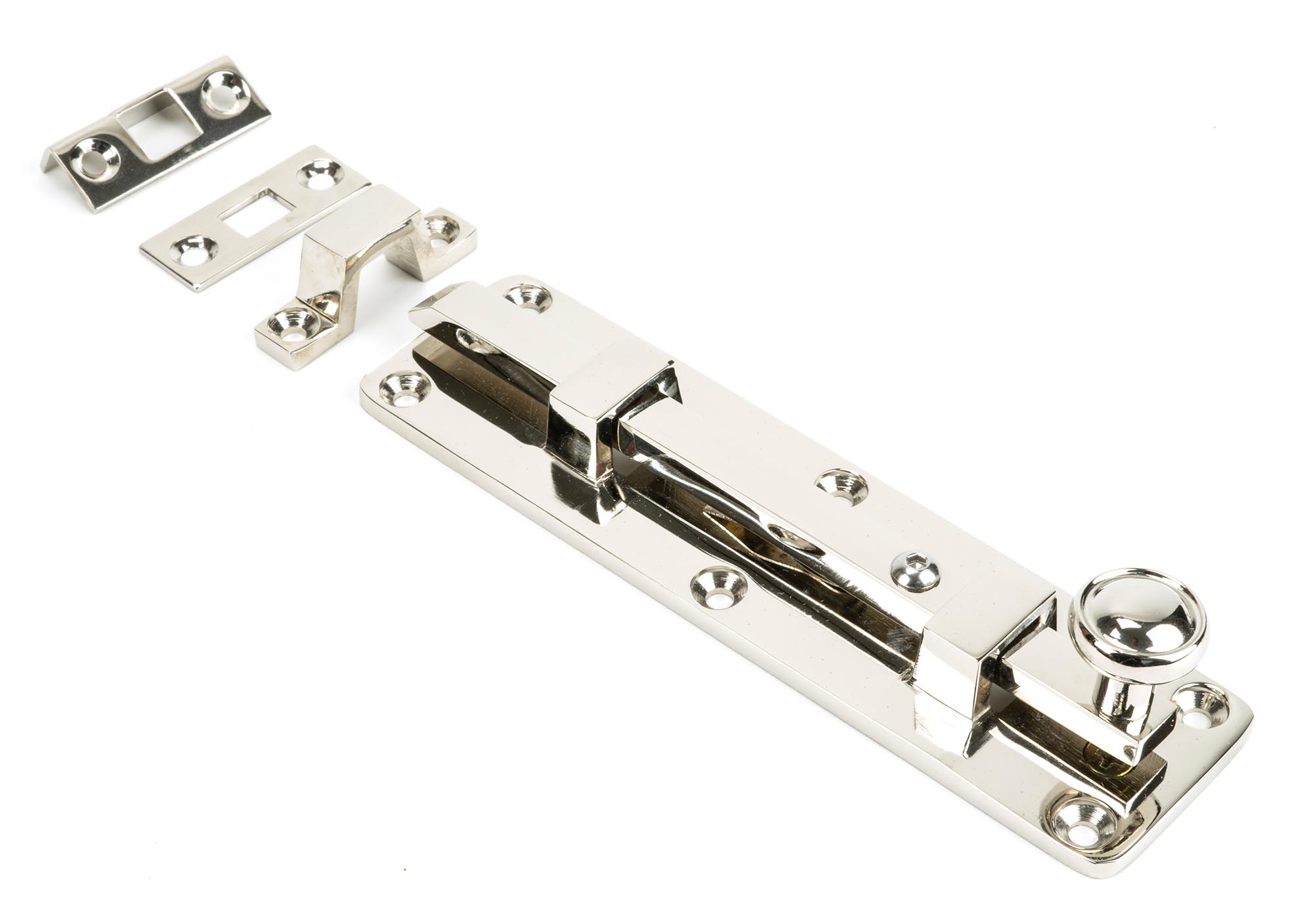 Polished Nickel 6" Universal Bolt - DW Ironmongery